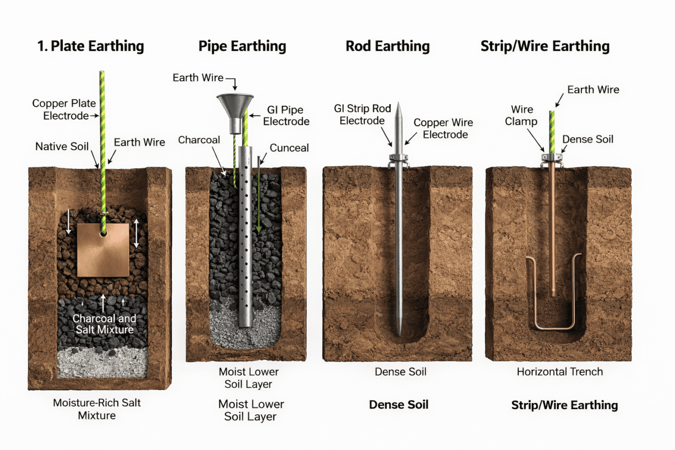 What is Earthing? Types and Importance of Earthing